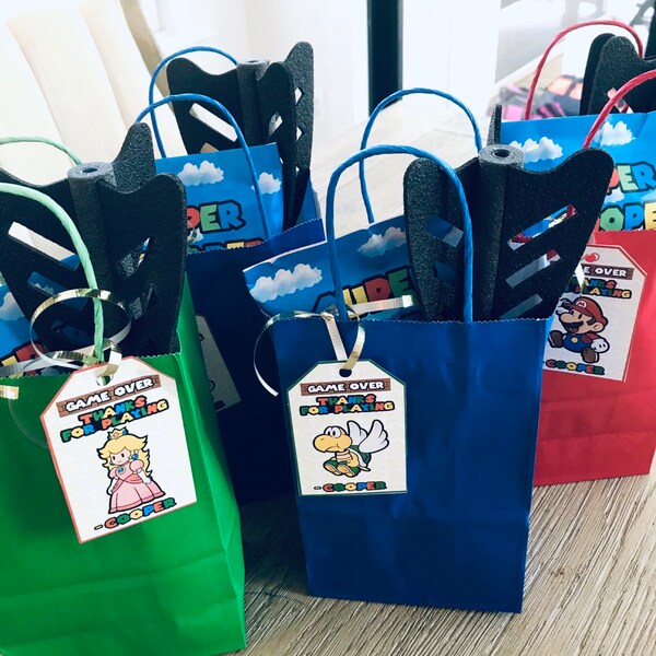 Super Mario Thank You Tags, Super Mario Tags, Super Mario Party, Super ...