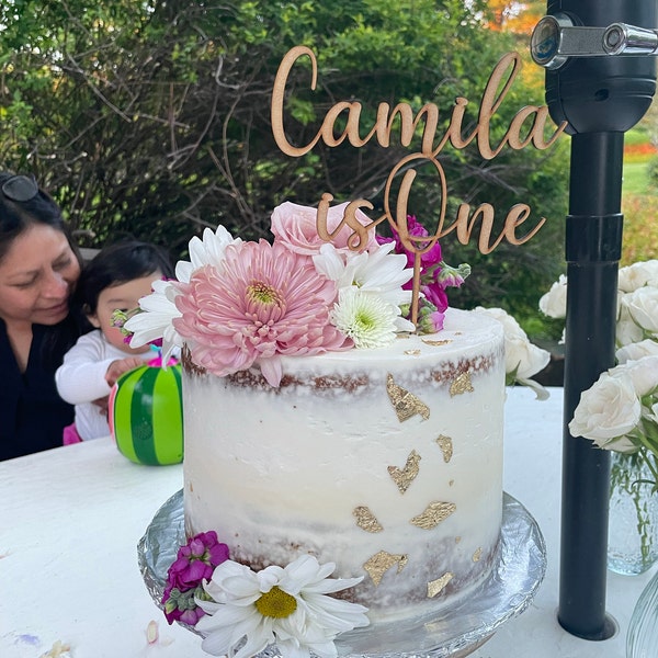 One Cake Topper / First Birthday Cake Topper / ONE Smash Cake Topper ...