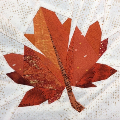 Maple Leaf, Foundation Paper Piecing Pattern FPP, Quilt Block, PDF ...