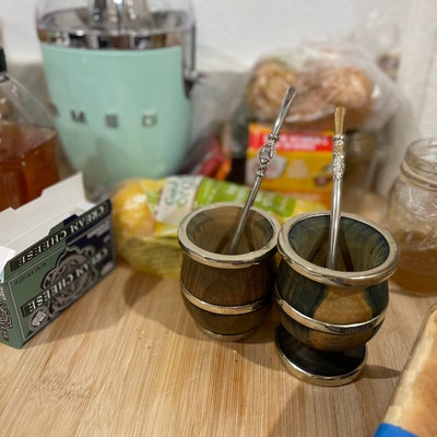 Mate Imperial Black Leather Handmade Mate Gourd - Etsy