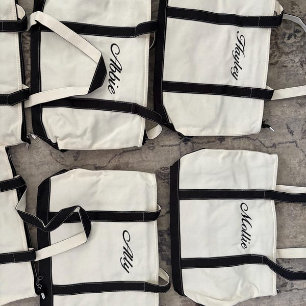 Custom Tote Bag, Beach Handbags, Bridesmaid Gift, Personalized ...