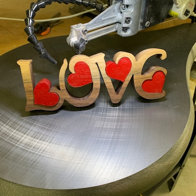 Love and Heart Scroll Saw Pattern - Etsy