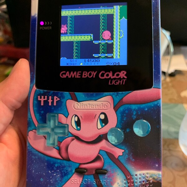 Custom Backlit Nintendo Gameboy Color "artist Series" - Mew by ...