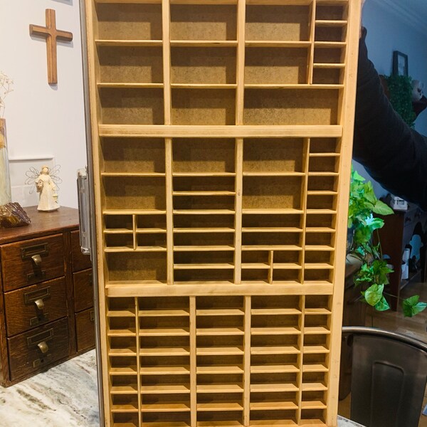 Hamilton Type Case Printers 24 Drawer Cabinet Open Drawer for Wood Type ...
