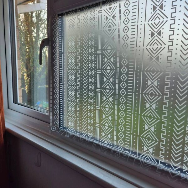 2x Flower Meadow Window Decal Corners - Decorative Botanical Floral ...