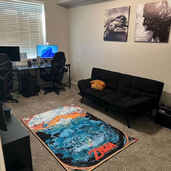 Zelda Legend Rug, Gaming Area Rug, Zelda Game Rug, Gamer Gifts, Game ...