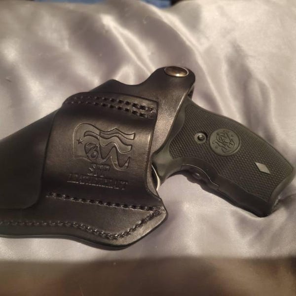 Smith & Wesson 642 Cross Draw Holster, Right Hand Draw, Leather Thumb ...