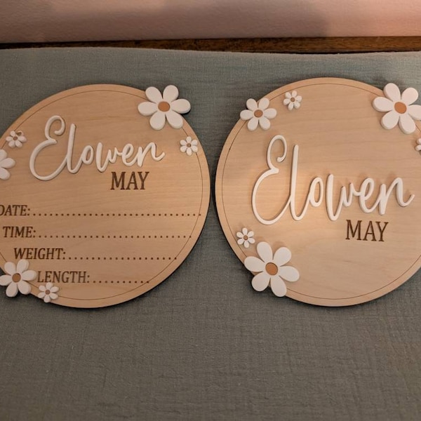 Butterfly Bow Monthly Milestone Board Boho Baby Milestone Wooden Daisy ...