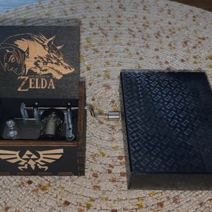 Zelda Music Box Theme Music Chest Wooden Engraved Handmade Vintage Gift Custom Engraved - Etsy