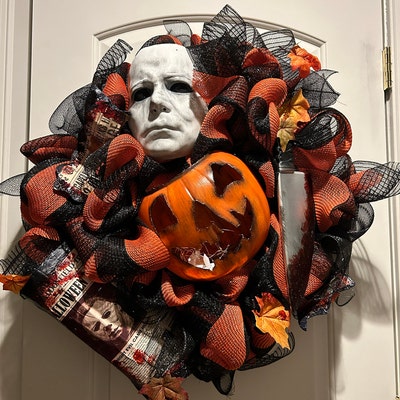 Jason Voorhees Wreath. Friday the 13th Wreath. Camp Crystal Lake Custom ...