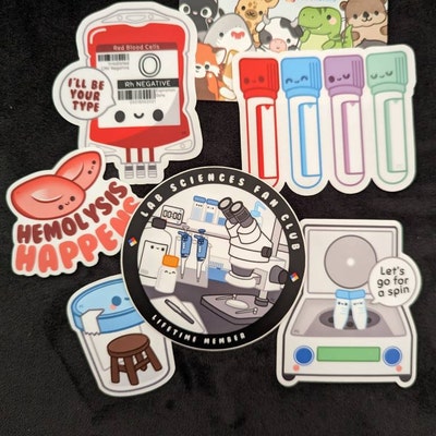 Lab Science Vinyl Sticker, Lab Gift, Cute, Science, Biology, Chemistry ...