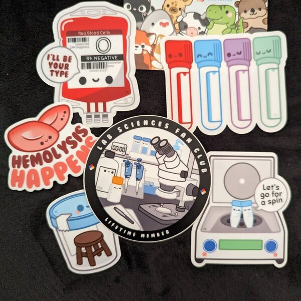 Lab Science Vinyl Sticker, Lab Gift, Cute, Science, Biology, Chemistry ...