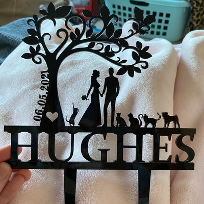 Tree Wedding Cake Topper,rustic Wedding Cake Topper,weddig Cake Topper ...