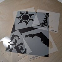 Stencil, Flying Money Stencil, Dollar Sign With Motion Blur Stencil ...