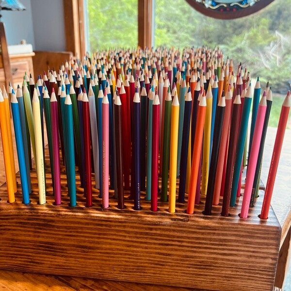 Color Pencil Holder - Etsy