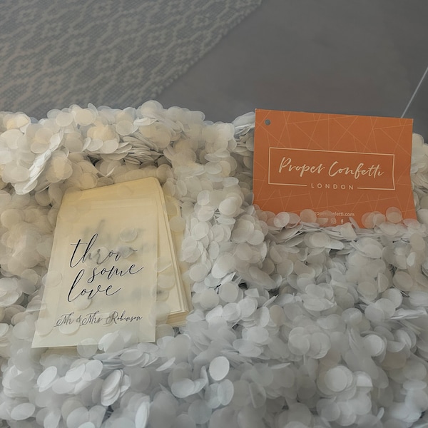 Crisp White Biodegradable Confetti - Party Confetti Perfect for Classic ...