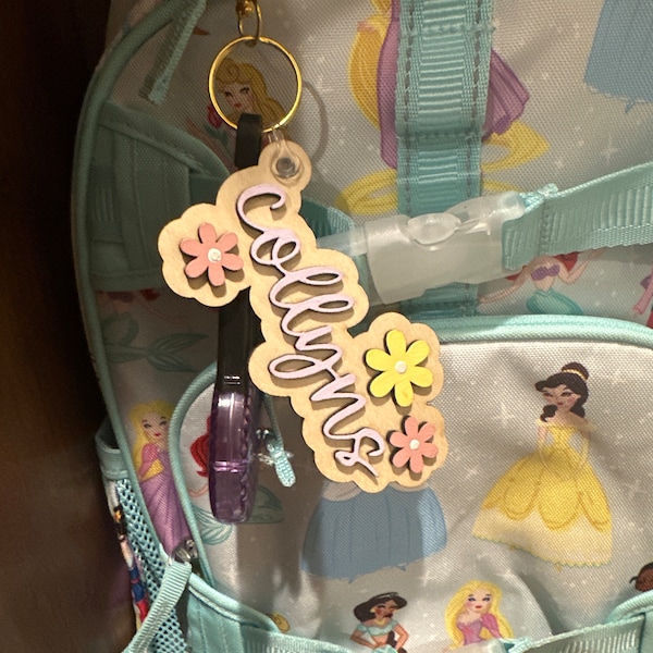Custom Kids Name Backpack Tag for School Bag Personalized Childs Bag ...
