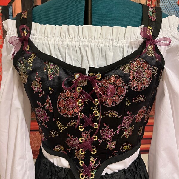 Renaissance Corset Bodice Sewing Pattern/ Cottagecore 11 SIZES Pdf A4 ...