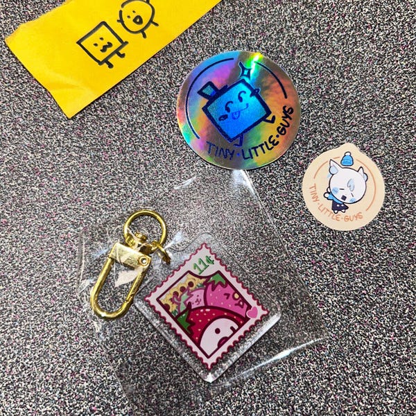 Mini Stamp Keychain Series 1: Breakfast - Gacha Blind Bag Box Capsule ...