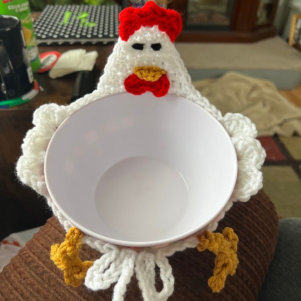 Pattern-crochet Chicken Bowl Cozy - Etsy