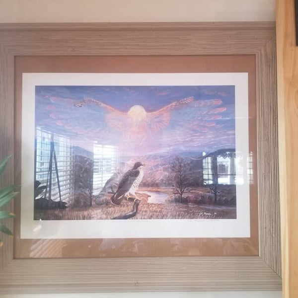 Eagle Art Print, Native American Art Print, Totem Eagle Art, Nature Art ...