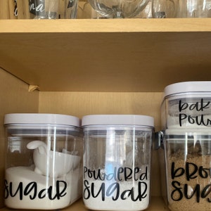 Canister Labels, Pantry Labels, Kitchen Labels, Custom Labels, Kitchen ...