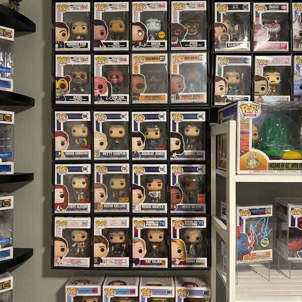 Funko Pop Display Kubbies TWELVE PACK! Black or White. Single Row! - Etsy