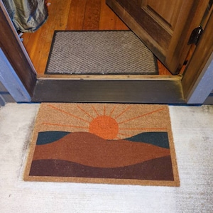 Doormat, Mid Century Modern, Welcome Mat Mid Century Modern, Midcentury ...