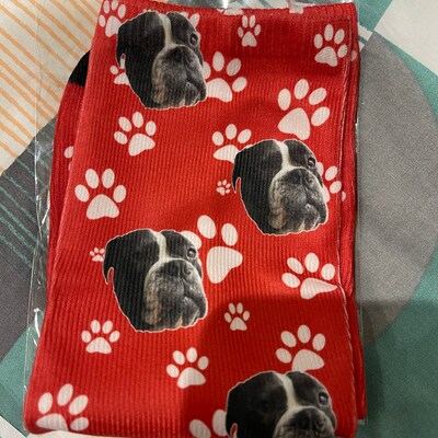 s Personalized Personalised Pet Face Photo Socks, Add Your Pets Face ...