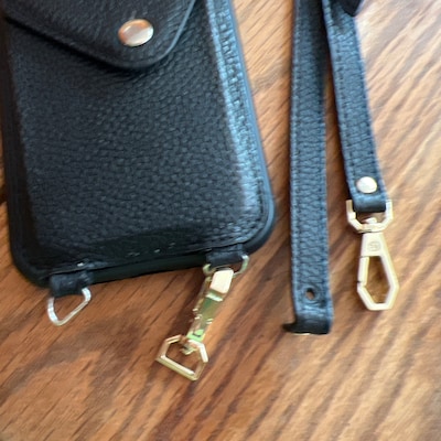 Custom Pebbled Leather Crossbody iPhone Purse Bag W/adjustable Strap ...