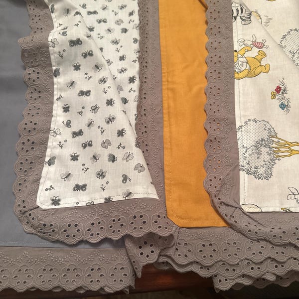 Blue Gradient Satin Fabric 1 Meter Gradual Color Change Cloth Sewing ...