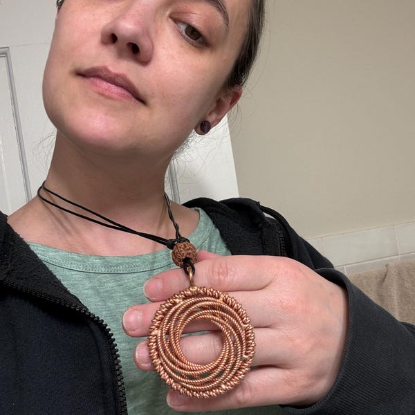 Tensor Ring Pendant energy Cubit 764 Mhz - Etsy