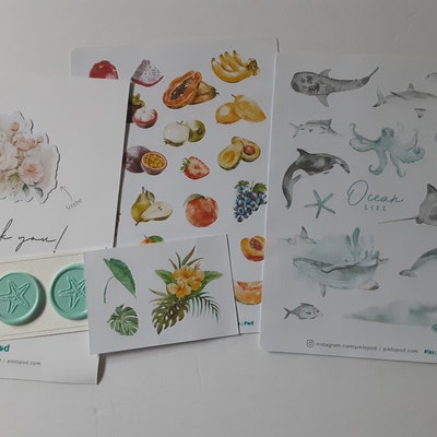Autumn Bloom 5x7 Sticker Sheet - Etsy Canada