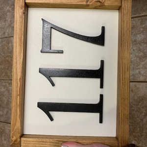 Farmhouse Style House Number Sign House Number Signnumber - Etsy
