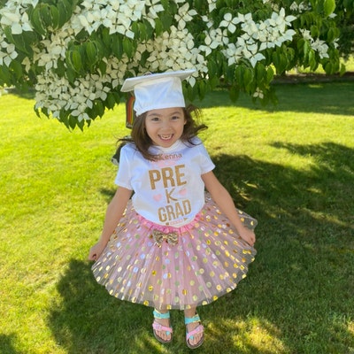 Girls Preschool Graduation Outfit Preschooler Graduate Pre Kindergarten ...