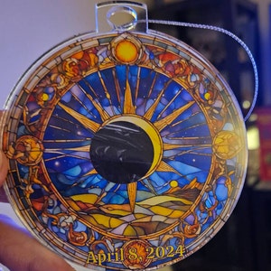 Solar Eclipse 2024 Metal Art Print Souvenir, Eclipse Keepsake, Eclipse ...