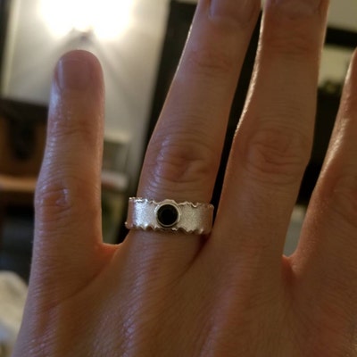 Black Diamond Ring Mens Engagement Ring Men's Black - Etsy