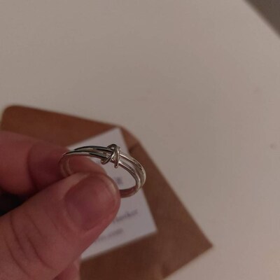 Sterling Silver Fidget Ring, Anxiety Ring, Spinner Ring, Fiddle Ring ...