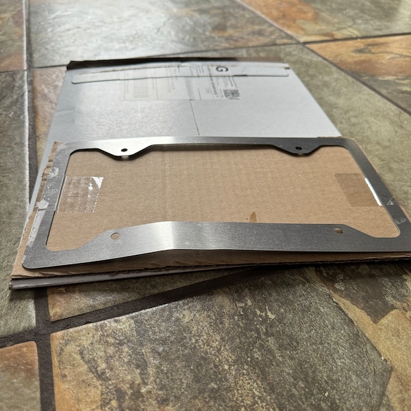 Topographic Map Metal License Plate Frame - Etsy