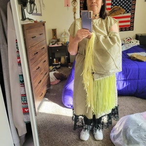 Native American Pow Wow Regalia Women's Pink Sml Floral Design Pink and ...