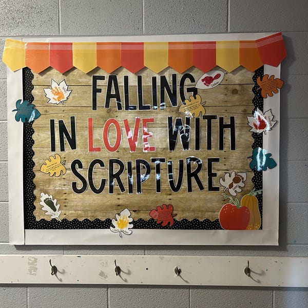 Fall Christian Bulletin Board Set - Fall Bulletin Board - Scripture ...