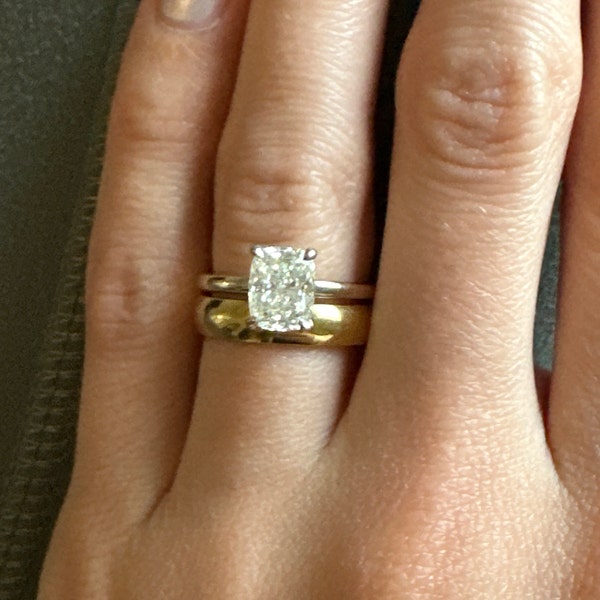 Personalized Gold Ring 4mm Band ...custom Engravable Ring, Eternity ...