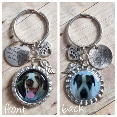 Pet Memorial Keyring Pet Loss Keychain Memorial Keychain Photo Keychain ...