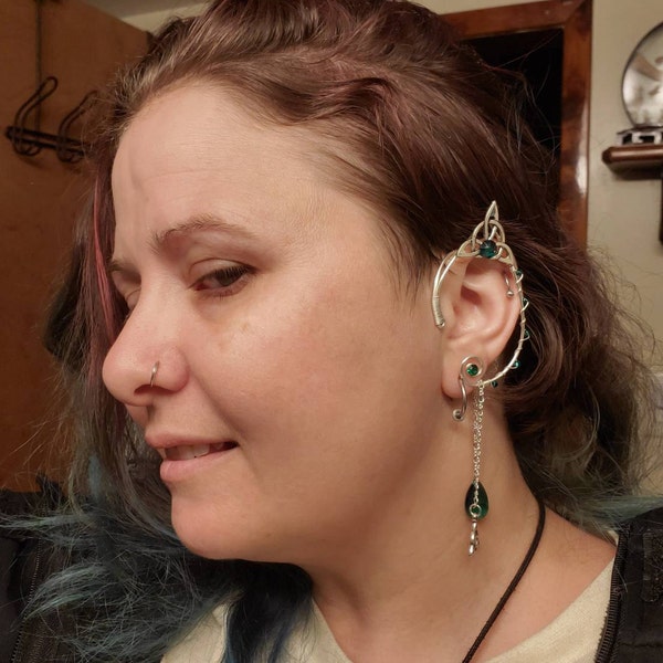 Gold Moon Ear Cuffs - Moon and Stars Ear Cuffs - A Pair of Celestial ...