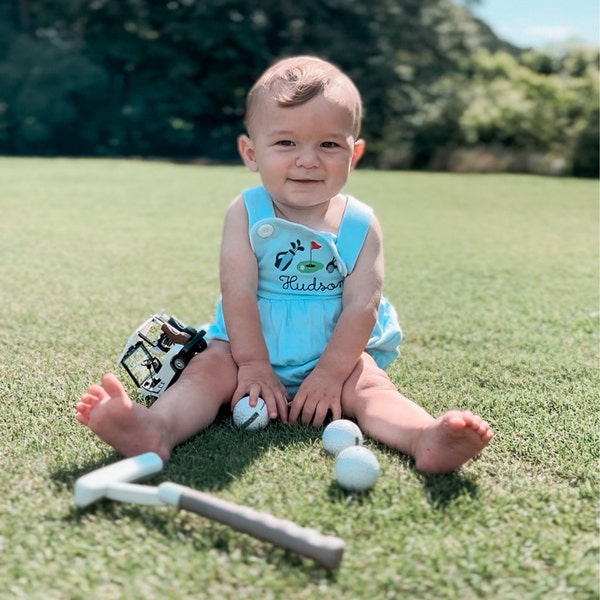 Golf Sunsuit, Baby Golf Outfit, Baby Boy Golf Outfit, Toddler Boy Golf ...