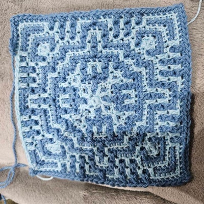 Seaworld, Digital Pattern for Overlay Mosaic and Interlockig Filet ...