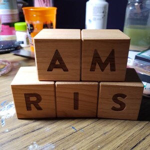 Custom Name Wooden Blocks handmade Personalized Blocks on | Etsy