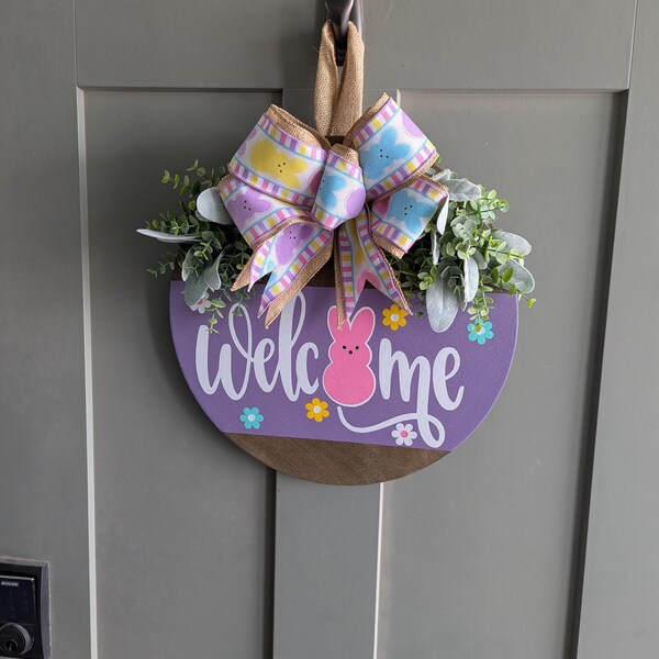 Happy Easter Front Door Decor | Easter Welcome Sign | Happy Easter ...