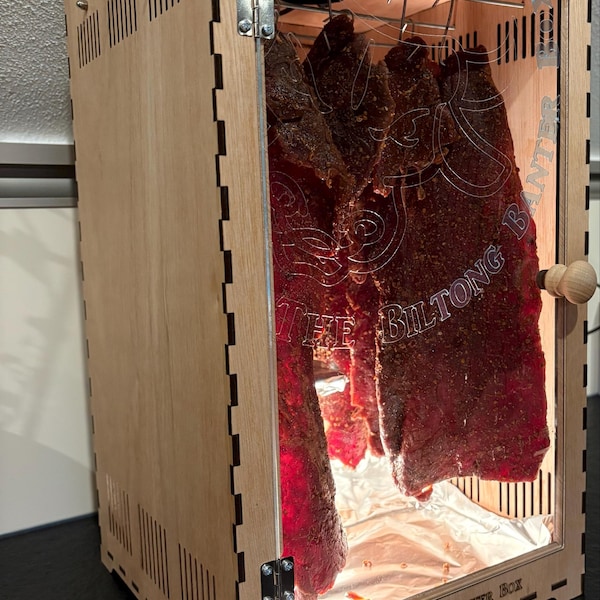 Biltong Maker Box: Family Biltong Factory With Clear Acrylic Door - Etsy