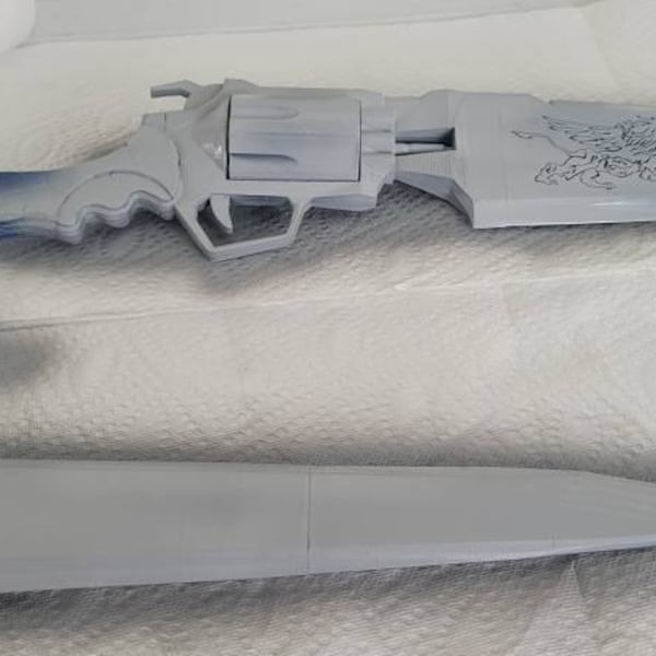 Squalls Gunblade Final Fantasy Cosplay Item 1:1 Real Life Size Replica ...